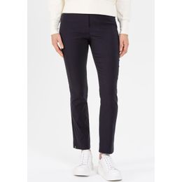 Stehmann Damen Schlupfhose "Ina", blau, Basic, Gr. 42, unifarben, Web, Obermaterial: 76% Viskose, 21% Polyamid, 3% Elasthan, Hosen, innen w&auml;rmend