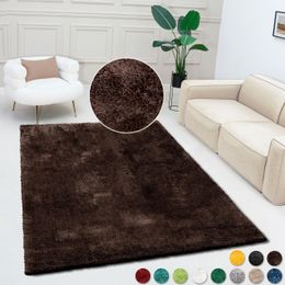 Teppich Bruno Banani, B:60cm H:30mm L:90cm, braun, Kunstfaser, Wohnzimmer, Teppiche, "Dana Teppich, besonders weich und kuschelig, Kundenliebling",