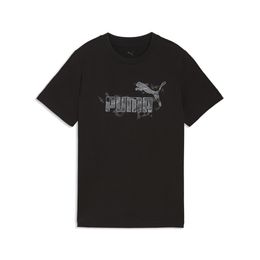 Puma Jungen T-Shirt "Essentials Camo T-Shirt Jungen"schwarz, Gr. 152, Obermaterial: 100% Baumwolle; Rippe: 29% Polyester, 71% Baumwolle, Shirts