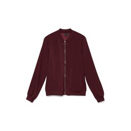 V&eacute;ro Moda VERO MODA Damen Bomberjacke "VMCOCO L/S BOMBER NOOS", rot, Gr. XL, unifarben, Web, Obermaterial: 96% Polyester, 4% Elasthan, Jacken, Materialmix