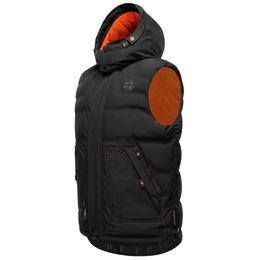 STONE HARBOUR Herren Steppweste "Egoor", schwarz, Gr. M, Oberstoff: 94, 5% Polyester, 5, 5% Elasthan. Futter: 100% Polyester. Wattierung: 100%