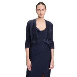 Vera Mont Damen Strickjacke "Damen mit Struktur", blau, Gr. XS, Strick, Obermaterial: 70% Polyamid, 19% Viskose, 11% Polyester, Strickjacken, Struktur