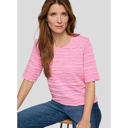 Rabe Damen T-Shirt, pink, Gr. 48, Jersey, Obermaterial: 68% Viskose, 28% Polyester, 4% Elasthan, Shirts, Shirt, 1/2-Arm, Struktur