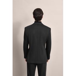 Bugatti Herren Anzugsakko, grau, Gr. 56, unifarben, 66% Polyester, 21% Viskose, 10% Polyamid, 3% Elasthan, Sakkos, mit dezenter Struktur