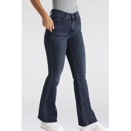 Levi's LEVI'S Damen Schlagjeans "726 HR FLARE", blau, Gr. 26, Web, Obermaterial: 85% Baumwolle, 7% Lyocell, 6% Elastomultiester, 2% Elasthan, Jeans