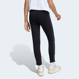 M&auml;dchen Leggings "SEASONALS ANIMAL"schwarz, wei&szlig;,, Gr. 140, adidas Sportswear, Obermaterial: 93% Baumwolle, 7% Elasthan, Hosen