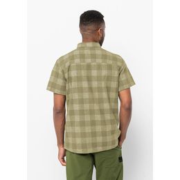 Jack Wolfskin Herren Funktionshemd "HIGHLANDS SHIRT M", gr&uuml;n, Gr. XXL, OBERSTOFF: 55% HANF, 45% BAUMWOLLE, Hemden