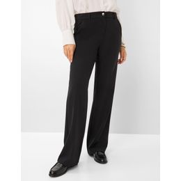 Brax Damen 5-Pocket-Hose "Style MAINE", schwarz, Gr. 24, 63% Viskose, 33% Polyamid, 4% Elasthan, Hosen