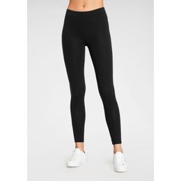 Flashlights Damen Leggings, schwarz, Basic, Gr. 44, Obermaterial: 95% Baumwolle, 5% Elasthan, Hosen, Figurbetont