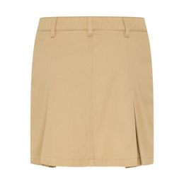 HUGO BLUE Damen Minirock "Rundale"open beige 280, Gr. 38, unifarben, Twill, Obermaterial: 100% Baumwolle, R&ouml;cke, mit Falten, Mid Waist