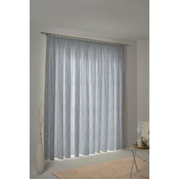 Vorhang Adam, B:145cm H:225cm, blau, Jacquard, Baumwolle (Bio-Baumwolle), Wohnzimmer, Gardinen, "Easy Diamond", aus 100% Bio-Baumwolle