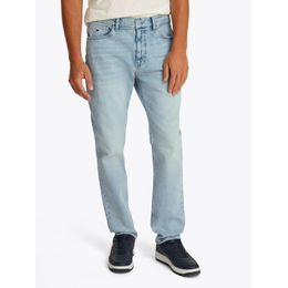 Tommy Jeans Herren Slim-fit-Jeans "Ryan Regular Slim Straight", blau, Gr. 33, unifarben, Denim/Jeans, Obermaterial: 99% Baumwolle, 1% Elasthan,