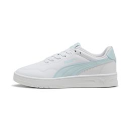 Puma M&auml;dchen Sneaker "COURT LALLY JR", Gr. 35,5, wei&szlig;, Synthetik, Schuhe, f&uuml;r sportliche Aktivit&auml;ten und Streetwear, mit Schn&uuml;rung