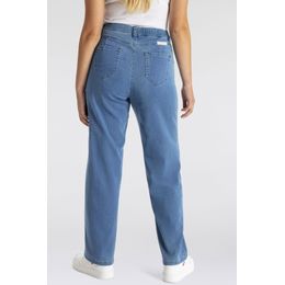 KjBRAND Damen Stretch-Hose "Babsie", blau, Gr. 50, Denim/Jeans, Obermaterial: 71% Baumwolle, 25% Polyester, 4% Elasthan, Hosen