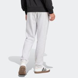 Herren Sporthose "ESSENTIALS FEELCOZY"light grau heather, schwarz, normal, gr., Gr. XL, adidas Sportswear, Obermaterial: 70% Baumwolle, 30%