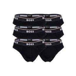 BOSS Herren Slip "Slip Briefs 3P Power 6er Pack", Gr. M, schwarz, Obermaterial: 95% Baumwolle CO. 5% Elasthan EL., Unterhosen