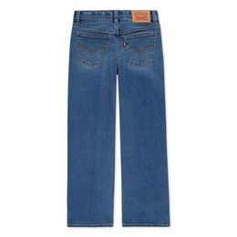 LEVI'S KIDS M&auml;dchen 5-Pocket-Jeans "LVG WIDE LEG JEANS", blau, Gr. 8, Denim/Jeans, Obermaterial: 69% Baumwolle, 30% Polyester, 1% Elasthan, Jeans,