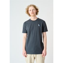 Cleptomanicx Herren T-Shirt "Embro Gull", bunt, Gr. S, bestickt, 100% Baumwolle, Shirts, mit Gull-Stickerei