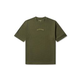 PAS DE MONACO Herren T-Shirt "Pas De Monaco WAFFLE T-SHIRT", gr&uuml;n, Gr. XL, bedruckt, 100% Baumwolle, Shirts