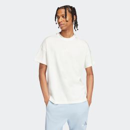 Herren T-Shirt "ALL SZN", wei&szlig;, Gr. XXXL, adidas Sportswear, Obermaterial: 100% Baumwolle, Shirts, mit sportlichem Stil, Kurzarmdesign, ohne