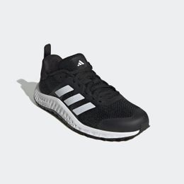 Damen Trainingsschuh "EVERYSET TRAINER", adidas Performance, Gr. 42, schwarz-wei&szlig;, Textil, Schuhe, f&uuml;r mehr Stabilit&auml;t