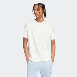 Herren T-Shirt "M A SZN T", wei&szlig;, Gr. L, adidas Sportswear, Obermaterial: 100% Baumwolle, Shirts, mit sportlichem Stil, Kurzarmdesign, ohne