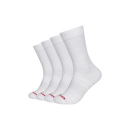s.Oliver Damen Socken "Socken urban Sport 4er Pack", Gr. 43wei&szlig;, 64% Baumwolle, 19% Polyamid, 13% Polyester, 4% Elasthan, uni, Socken, 4er Pack