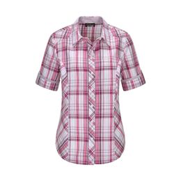 GOLDNER Damen Hemdbluse "Blusenshirt mit Karomuster", rosa, Gr. 46, Obermaterial: 100% Baumwolle CO., Blusen, Riegel am &Auml;rmel