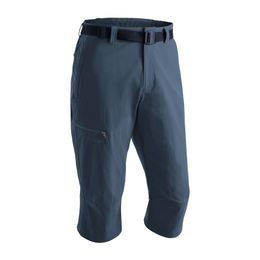Maier Sports Herren Caprihose "Jennisei", blau, Gr. 26, 90% Polyamid, 10% Elasthan, Hosen, kurze Hose Herren, luftige Wanderhose, leichte