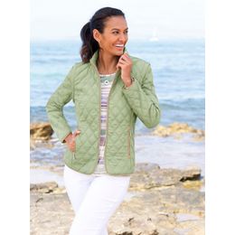 Casual Looks Damen Steppjacke, gr&uuml;n, Gr. 52, unifarben, 100% Polyester, Jacken