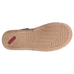 Rieker Damen Winterboots, Gr. 37, schwarz, Lederimitat, Schuhe, mit kontrastfarbener Rahmennaht
