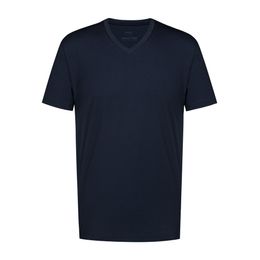 Mey Herren V-Shirt "Hybrid", Gr. M, blau, Jersey, Obermaterial: 57% Baumwolle, 38% Polyester, 5% Elasthan, Shirts, Geruchshemmend, Atmungsaktiv,