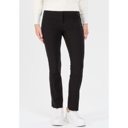 Stehmann Damen Stretch-Hose "INA", schwarz, Gr. 36, unifarben, Web, Obermaterial: 72% Viskose, 25% Polyamid, 3% Elasthan, Hosen, mit Stretch