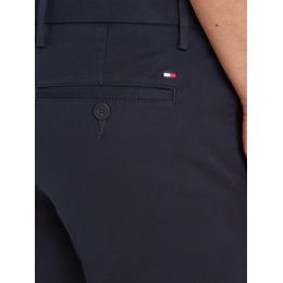 Tommy Hilfiger Herren Chinohose "Chino Bleecker 1985 PIMA CO", blau, Gr. 40, Twill, Obermaterial: 96% Baumwolle, 4% Elasthan, Hosen