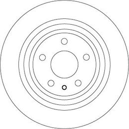 TRW Bremsscheibe DF6809 hinten rechts links voll 302mm f&uuml;r FORD 2016293 5202204