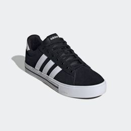 Damen Sneaker "DAILY 4.0", adidas Sportswear, Gr. 46, schwarz-wei&szlig;, Leder, Synthetik, Schuhe