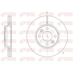 KAWE GmbH & Co. KG KAWE Bremsscheibe 61474 10 vorne rechts links bel&uuml;ftet &Oslash;257,8mm 258mm f&uuml;r RENAULT MERCEDES-BENZ 7701210081 4154200101