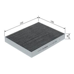 Bosch Filter, Innenraumluft 1 987 435 620 1x f&uuml;r HYUNDAI KIA 97133F2200