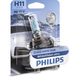 Philips H11 WhiteVision ultra (1 Stk.) 12362WVUB1 Gl&uuml;hlampe, Fernscheinwerfer,Gl&uuml;hlampe, Hauptscheinwerfer,Gl&uuml;hlampe, Nebelscheinwerfer,Gl&uuml;hlampe, Abb