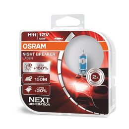Osram H11 Night Breaker Laser next Generation (2 Stk.) 64211NL-HCB Gl&uuml;hlampe, Fernscheinwerfer,Gl&uuml;hlampe, Hauptscheinwerfer,Gl&uuml;hlampe, Nebelscheinwerf