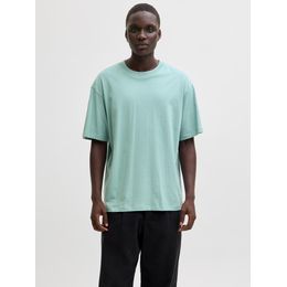 Jack & Jones JACK & JONES Herren Oversize-Shirt "JJEBRADLEY Oversize T-Shirt mit klassischem Rundhalsausschnitt", gr&uuml;n, Gr. XS, unifarben, Jersey, Obermaterial: