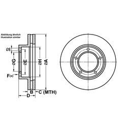 ATE Bremsscheibe 24.0132-0148.1 vorne rechts links bel&uuml;ftet 313mm f&uuml;r LEXUS TOYOTA 43512-60170 43512-60130