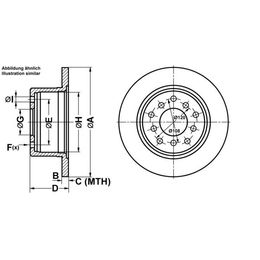 ATE Bremsscheibe 24.0111-0127.1 hinten rechts links voll 279mm f&uuml;r VAUXHALL OPEL 90272330 90272329 569201