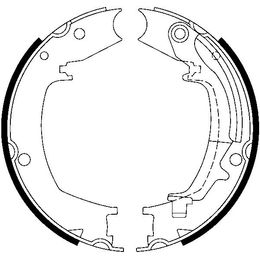 ATE Bremsbackensatz, Feststellbremse 03013730042 f&uuml;r HYUNDAI KIA