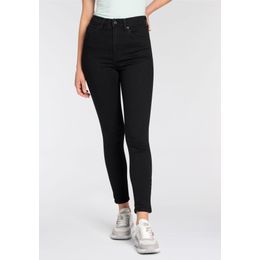 Levi's LEVI'S Damen Skinny-fit-Jeans "Retro High Skinny", schwarz, Gr. 25, Denim/Jeans, Obermaterial: 78% Baumwolle, 12% Lyocell, 7% Elastomultiester, 3%