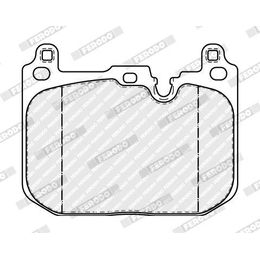 Ferodo Bremsbelagsatz, Scheibenbremse FDB5112 vorne rechts links ohne Zubeh&ouml;r f&uuml;r MINI 34106860020 34106884224