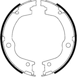 ATE Bremsbackensatz, Feststellbremse 03013730322 f&uuml;r HYUNDAI