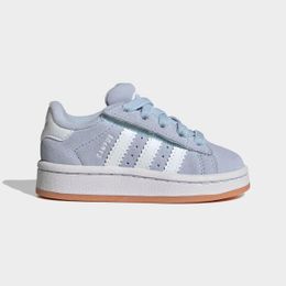 Kinder Sneaker "CAMPUS 00S COMFORT CLOSURE ELASTIC LACE", adidas originals, Gr. 23crystal sky, ftwr wei&szlig;, gum 2, Leder, Synthetik, Schuhe, f&uuml;r Babys