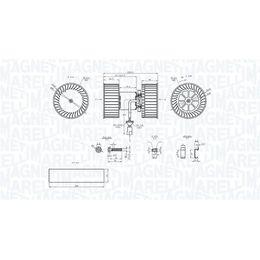 MAGNETI MARELLI Innenraumgebl&auml;se 069412208010 &Oslash;147mm 147mm f&uuml;r IVECO 42538757 42553954