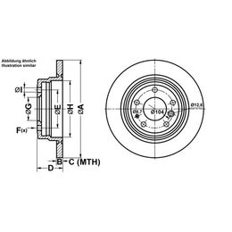 ATE Bremsscheibe 24.0112-0120.1 hinten rechts links voll 300mm f&uuml;r BMW 34211165257 34211157360